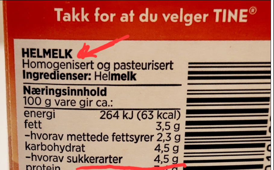 Er helmelk sunt? Ultraprosessert? - Lege om mat - evidensbasert